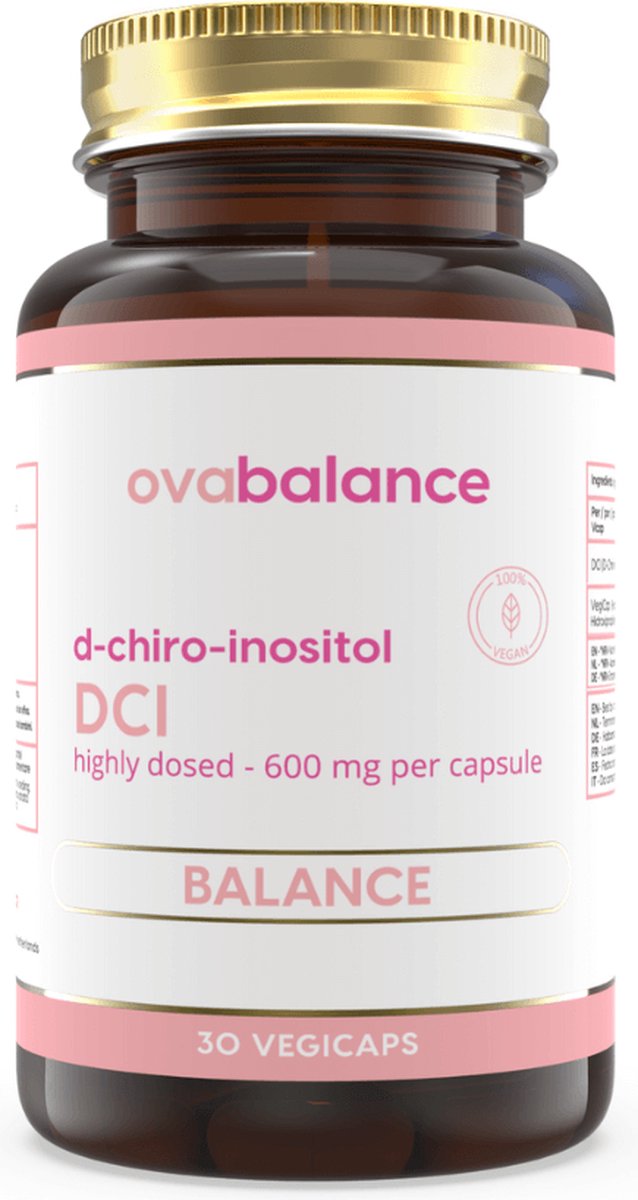 Probeerverpakking: DCI - D-Chiro-Inositol 600 mg | 30 capsules ...