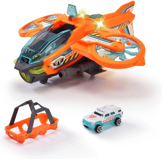 dickie sky patroller helikopter met auto | bol.com