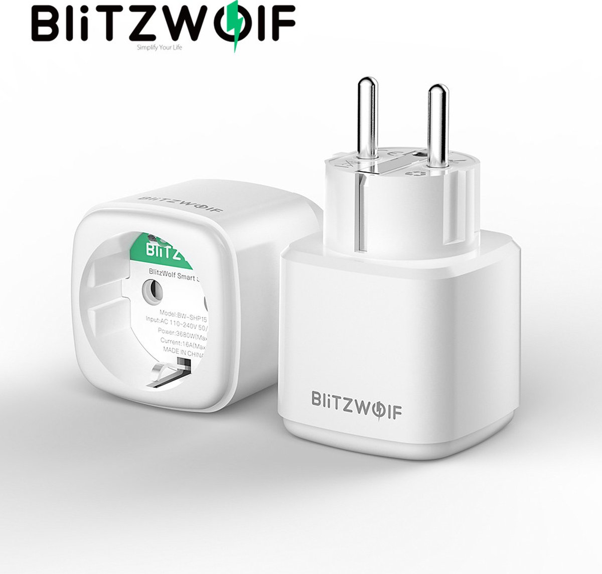 Blitzwolf BW-SHP15 Draadloos stopcontact - Zigbee 3.0 16A 3680W - Smart ...