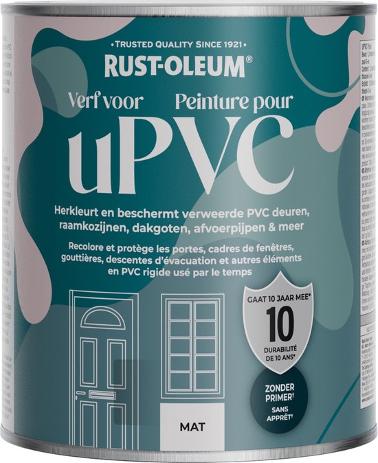 Rust-Oleum Wit Verf voor PVC - Antiek Wit 750ml | bol