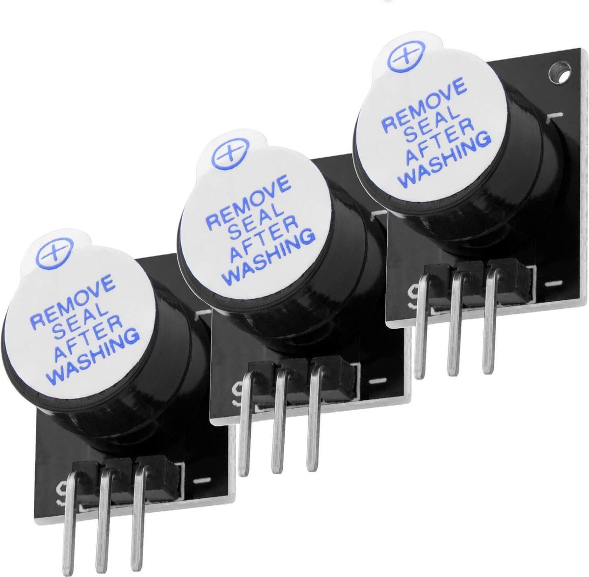 AZDelivery 3 x KY-012 Actieve Piëzo-Zoemer-Alarmmodule compatibel met ...