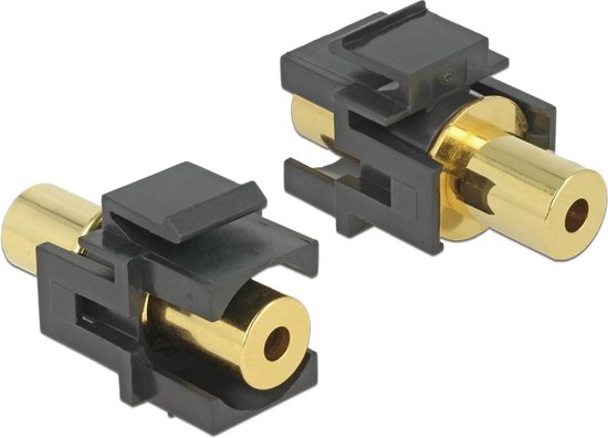 Keystone module 3,5mm Jack (v) - 3,5mm Jack (v) - 4-polig verguld ...