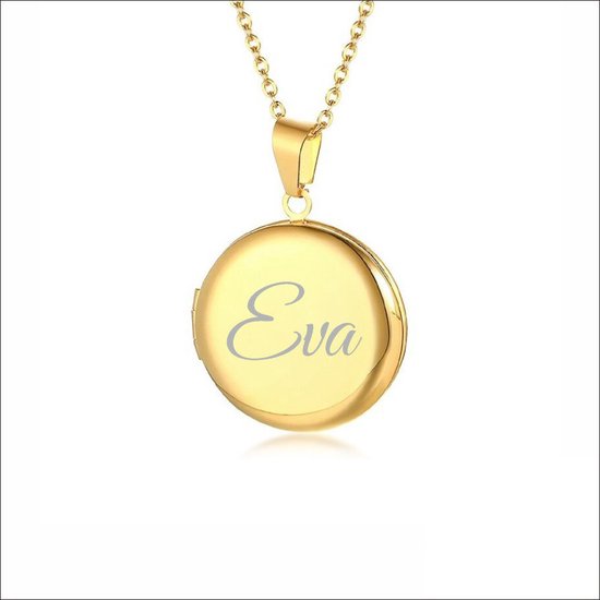 Fotohanger Met Ketting En Naam Gravering - Eva | bol.com