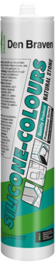 Den Braven Zwaluw Silicone Colours Natural Stone 310 ml Ral7021 - | bol