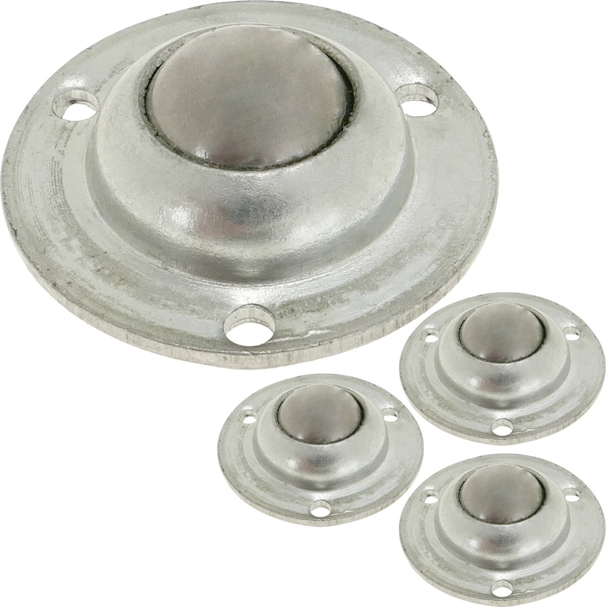 PrimeMatik - 14 mm metalen kogelwiel voor deuren en meubels 4-pack ...
