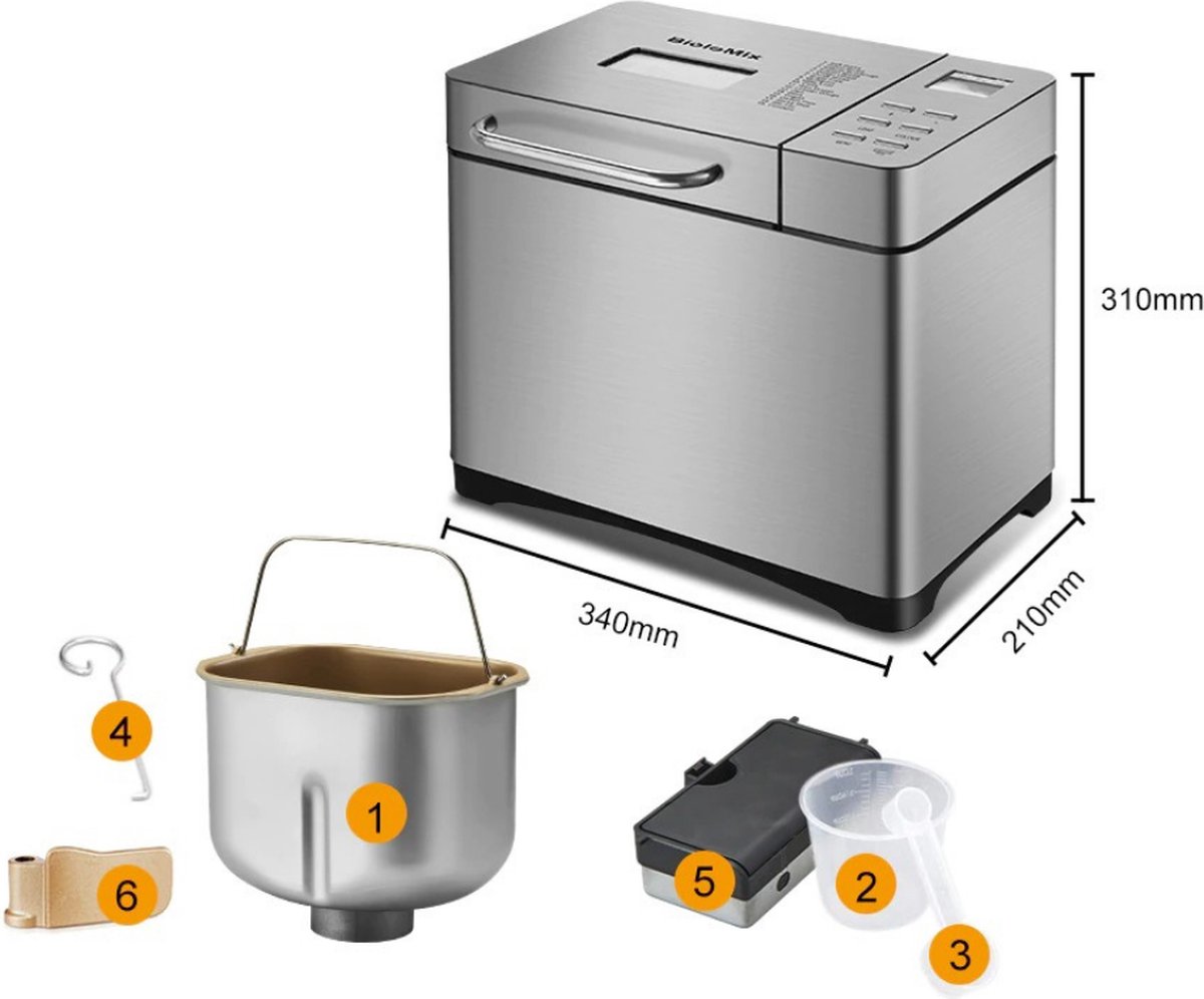 PiProducts Machine à pain - Machine à pain intelligente de Luxe ...