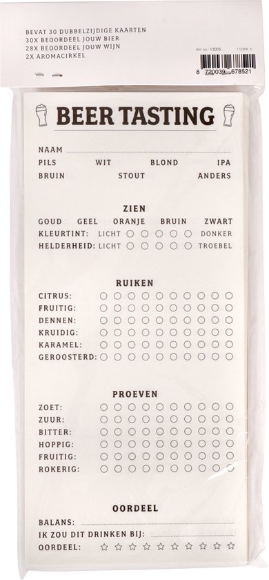 SENZA Wijn en bier proefkaarten | Games | bol