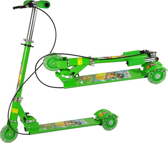 Step jongen - opvouwbaar - stuurhoogte tot 82 cm - groen | bol.com