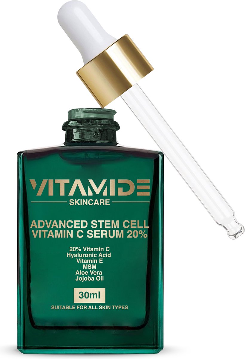 Advanced Stem Cell Vitamine C Serum 20% - Hyaluronzuur Serum met Vitamine E, Aloe Vera... | bol.com