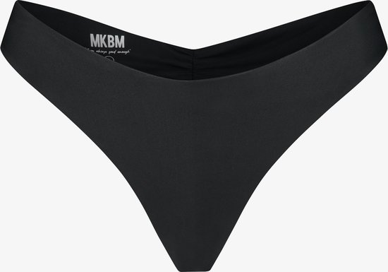 MKBM String Bikinibroekje Zwart - Maat: XL | bol