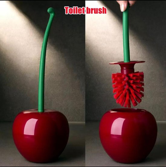 Toiletborstel -Creative Mooie Cherry Vorm Toilet Borstel Toiletborstel ...