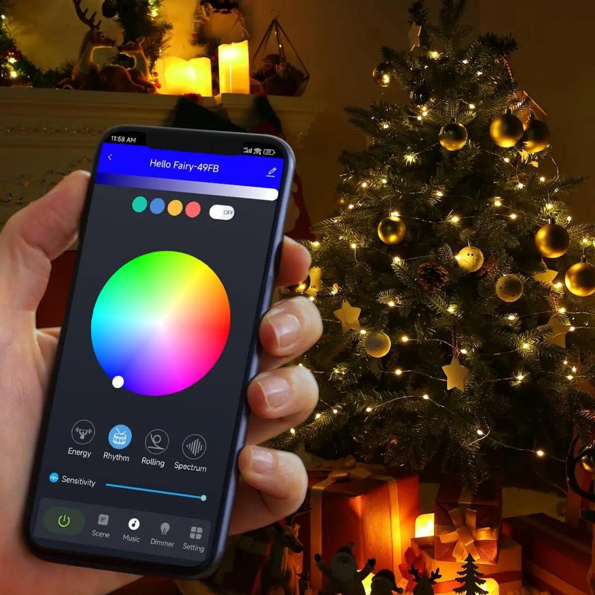 Smart Fairy Lights 5m | Kerstverlichting | Lichtsnoer | Tuinverlichting ...