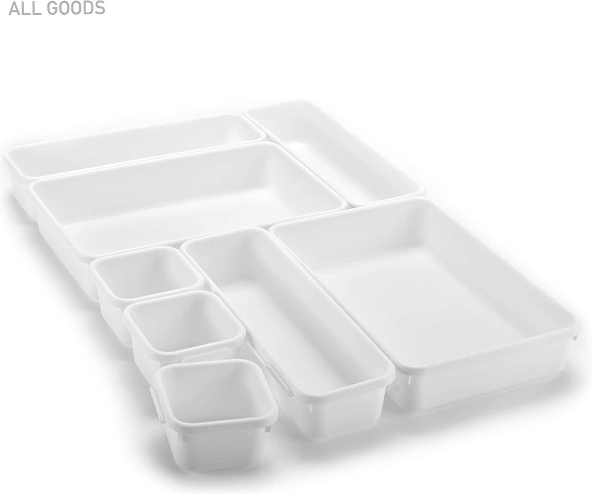 Lade Organizer | Organizer Set Van 8 Bakken - Bestekbak Ladeverdeler ...