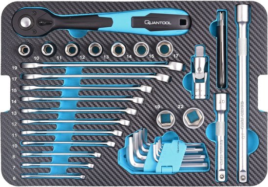 Quantool 48 Delige Gereedschapkoffer - Professionele Handgereedschap ...