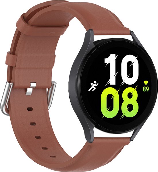 YONO Bandje geschikt voor Samsung Galaxy Watch 6/5 - Vacca Leer - Bruin ...