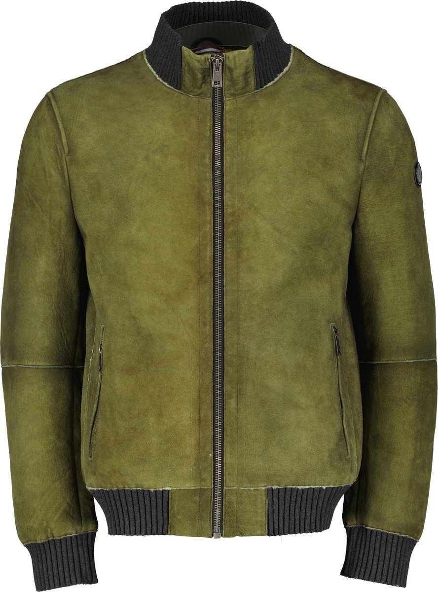 Donders 1860 Leren Jack - Modern Fit - Groen - 54 | bol.com