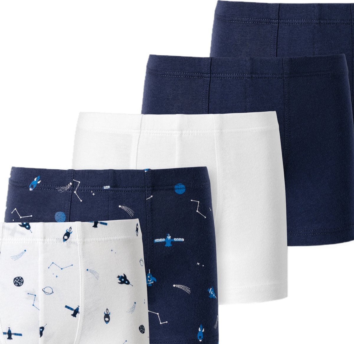 Schiesser Jongens sportslips / onderbroek 4 pack Kids Boys fijnrib ...