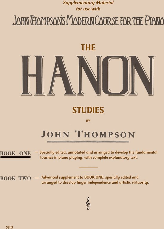John Thompson's Hanon Studies Book 1, Charles-Louis Hanon ...