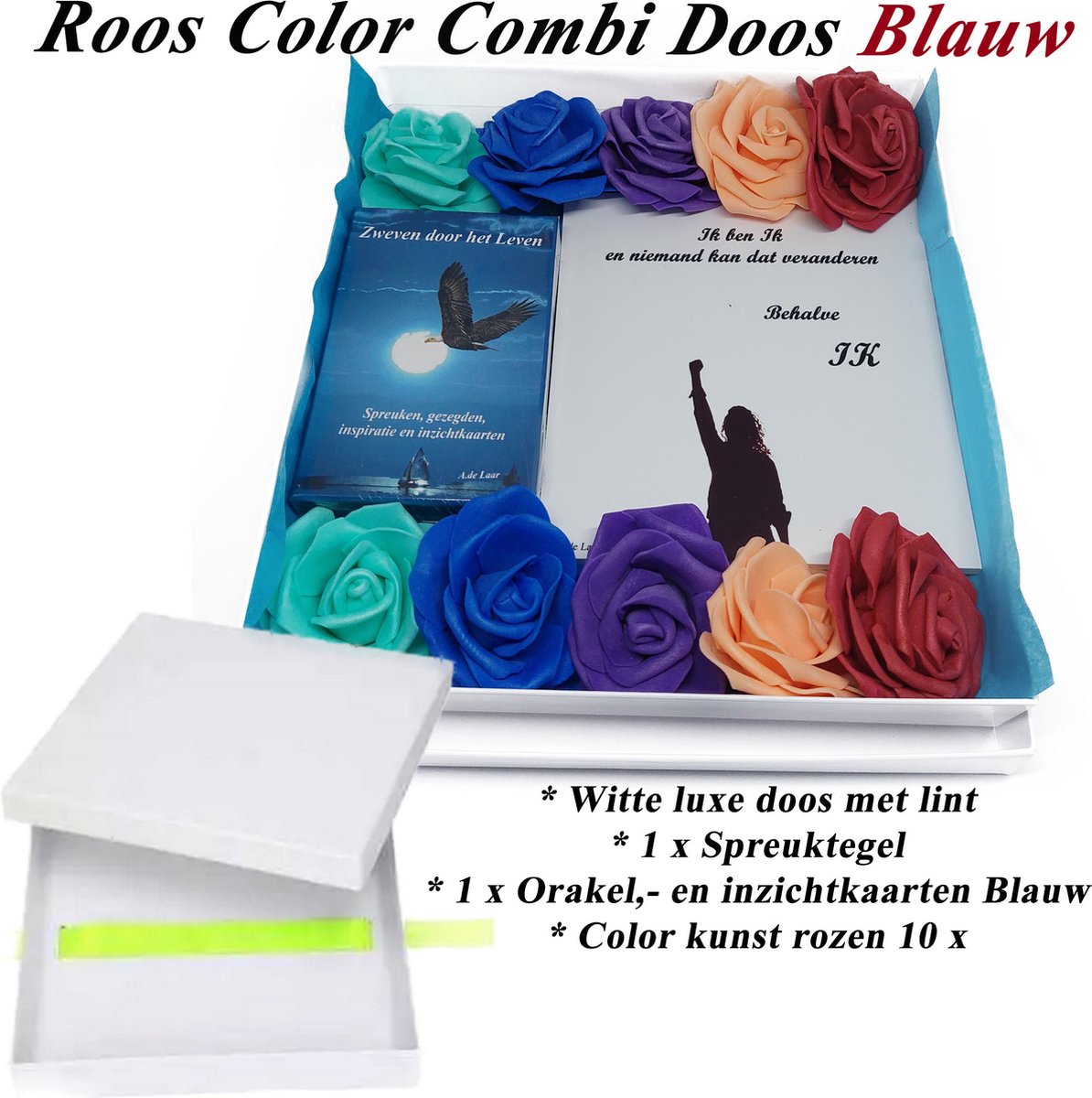 Spreuktegel | Roos Color Combi Doos Blauw | Orakelkaarten ...