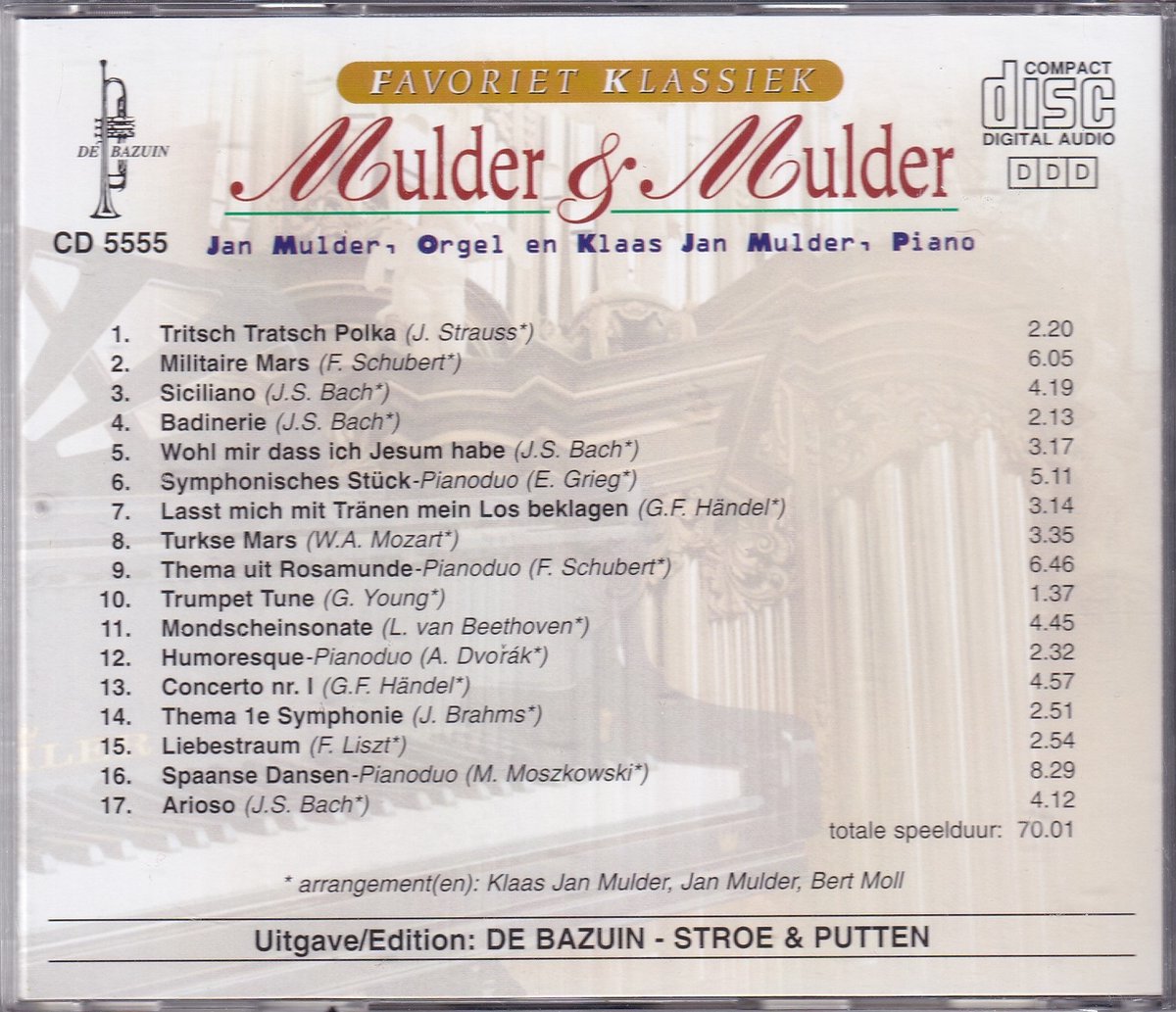 Mulder en Mulder, orgel en piano - Jan Mulder, Klaas Jan Mulder, Jan ...