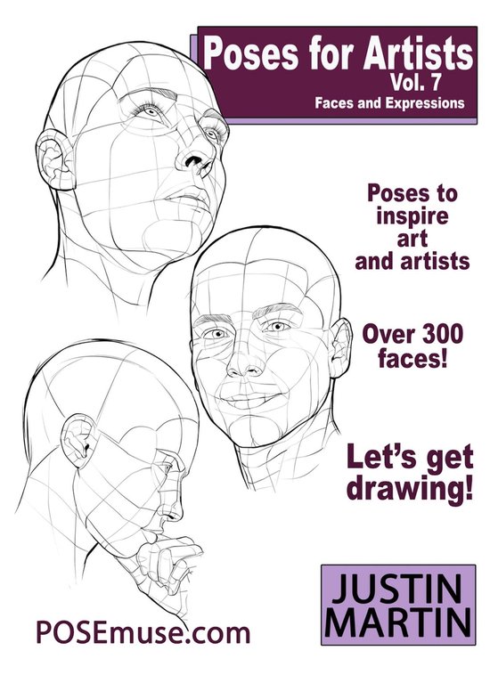 Pose Reference Book Series - Poses For Artists Vol 7: Faces and ...