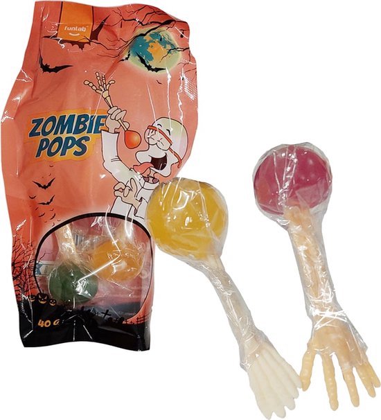 Zombie Lollipop Funlab 24x 40 gram- Halloween | bol