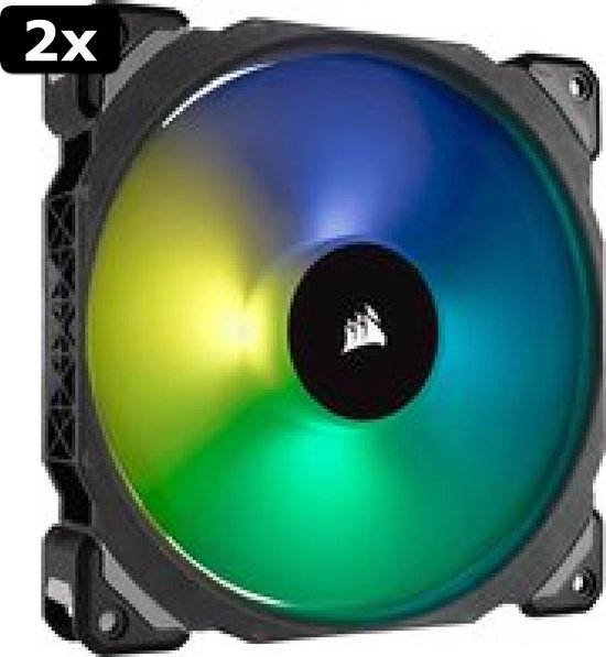 2x koeler CORSAIR 140*140*25 ML140 Pro RGB Single | bol.com