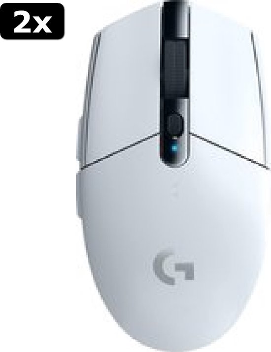 2x Logitech G305 HERO LIGHTSPEED - Draadloze Gaming Muis / Wit | bol.com