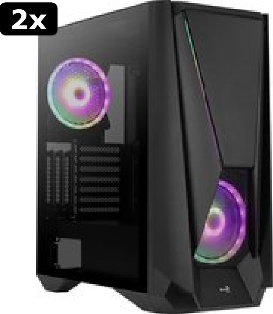 2x ATX Semi-toren doos Mars Gaming VISORBK LED RGB | bol.com