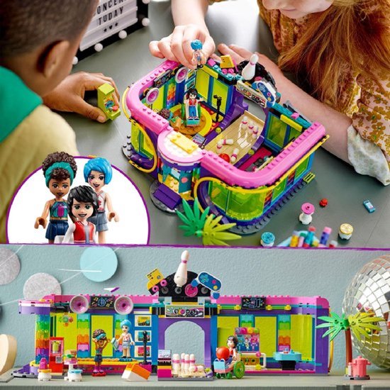 LEGO Friends Rolschaatsdisco speelhal - 41708 | bol.com