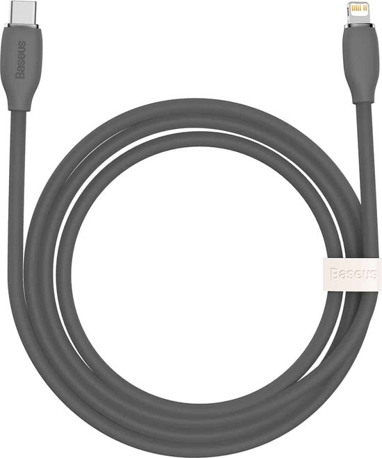 Baseus iPhone / iPad kabel - Jelly Liquid - USB-C naar Lightning - 2 ...