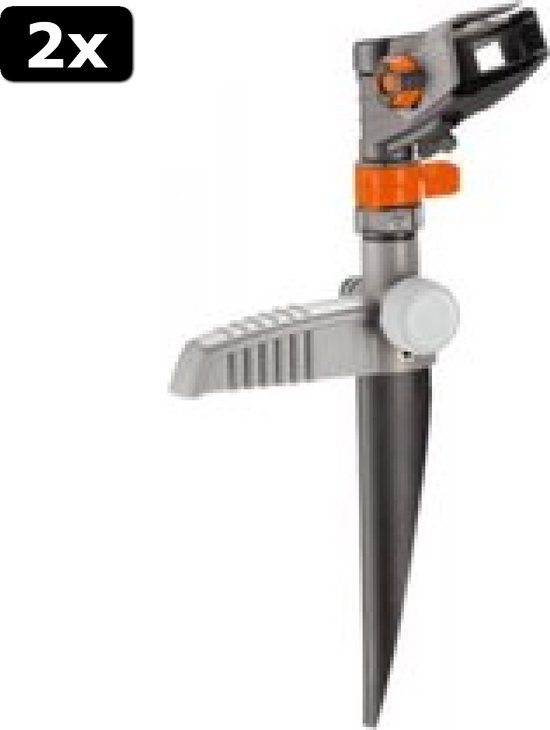 2x GARDENA - Comfort pulserende sector- en cirkel - Tuinsproeier - 490m ...