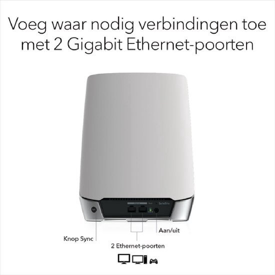 Netgear Orbi RBS750 - Mesh Wifi - Wifi 6 - Uitbreiding - 1-pack | bol.com