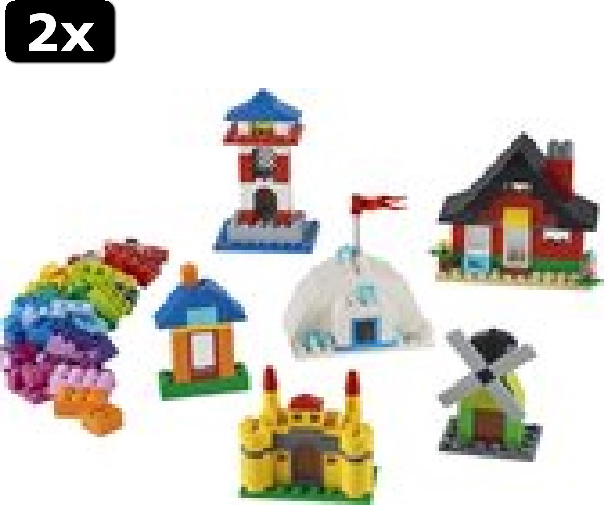 2x LEGO Classic Stenen en Huizen - 11008 | bol.com
