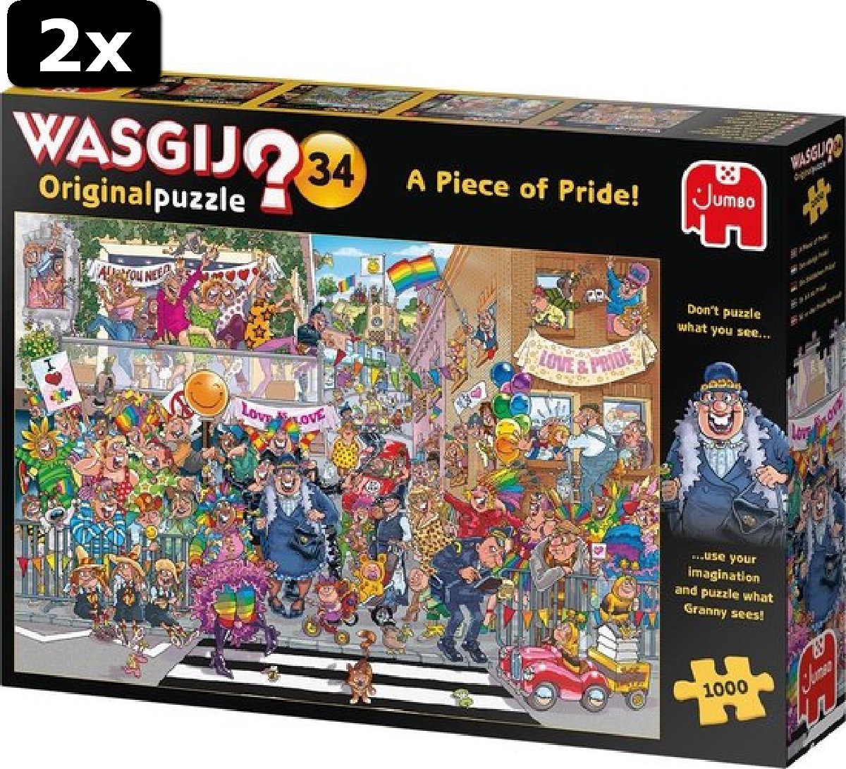2x Wasgij Original 34 Een stukje Pride! puzzel - 1000 stukjes | bol.com