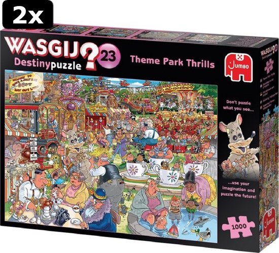 2x Wasgij Destiny 23 Spektakel in het Pretpark puzzel - 1000 stukjes ...