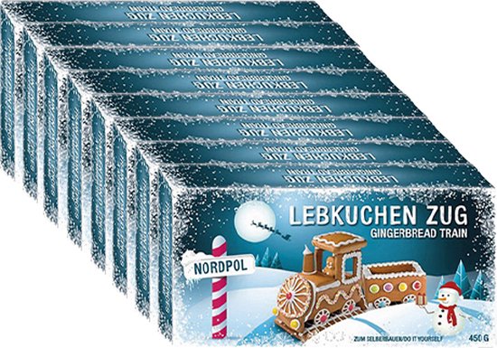 Pertzborn - Peperkoek Trein (DIY) - 8x 450g | bol