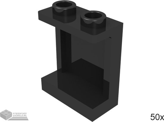 LEGO 87552 Zwart 50 stuks | bol.com