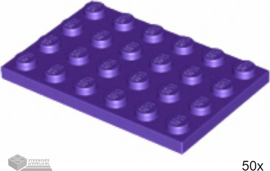 LEGO 3032 Donkerpaars 50 stuks | bol.com