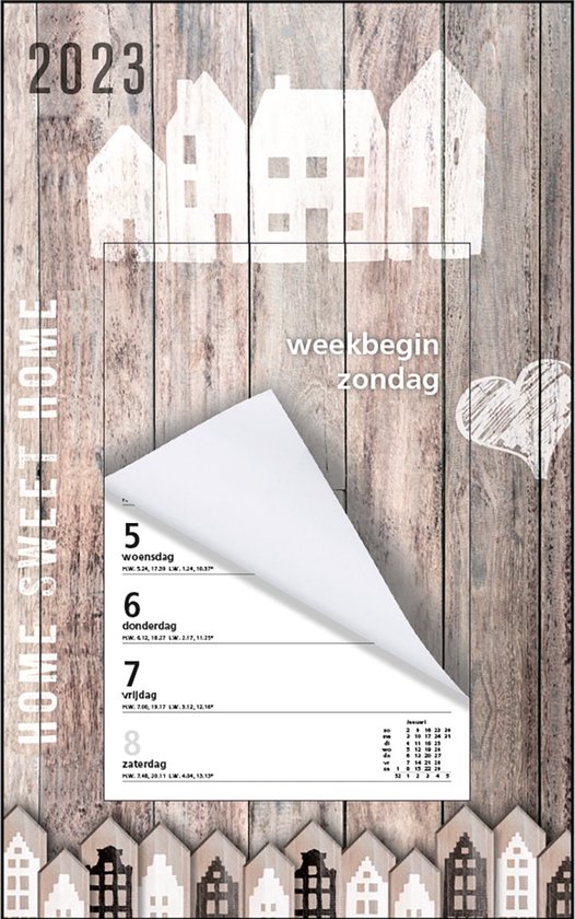 Weekkalender 2023 nr 3 - 1 week op 1 pagina - scheurkalender (21cm x ...