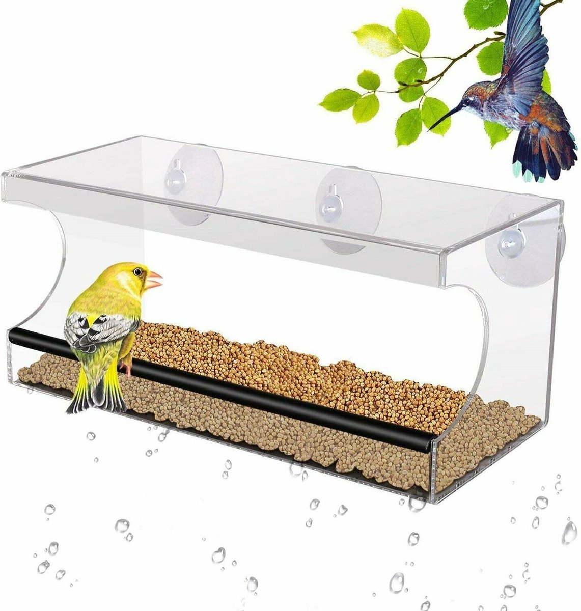 Manzibo Vogel Voederbak - Voederbakje Ophangbaar - Vogelbak - Feeder ...