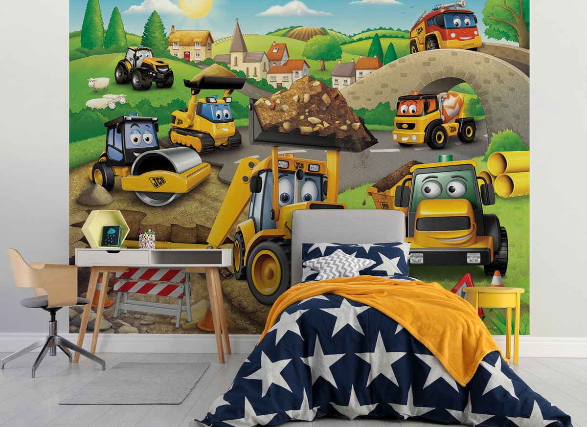 Walltastic - My First JCB Kluskamer - Posterbehang – Kinderbehang - XXL ...