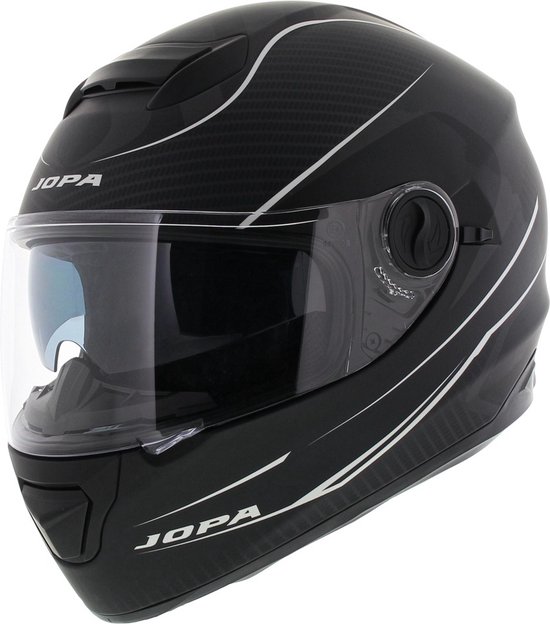 Jopa Drifter Integraalhelm helm mat zwart zilver M 57 58 cm ...