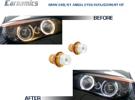 LED Angel Eyes upgrade kit 7000K BMW E39 E53 E60 E61 E63 E64 E65 E66 E87 (40W) | bol