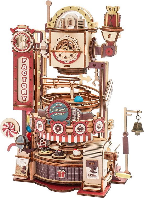 Model Kits voor volwassenen om 3D houten puzzel Model Kits Marmeren Run ...