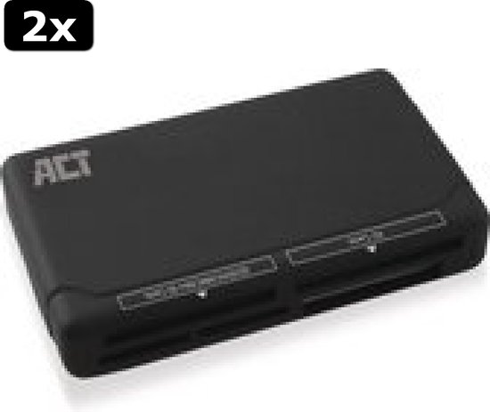 2x Lecteur de carte ACT 64-en-1 Carte SD/microSD/XD/CF/TF/ MS/M2 et ...