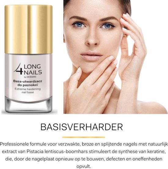 Long 4 Nails Extreme Hardening Nail Base - Basis Verharder voor Nagels ...