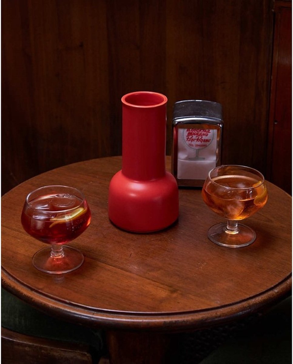 Raawii Omar karaf / vaas D12.5cm H22.4cm strong coral | bol.com