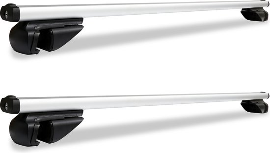 Dakdragers aluminium zilver plastic clip rubber kussen reling rek 150kg ...