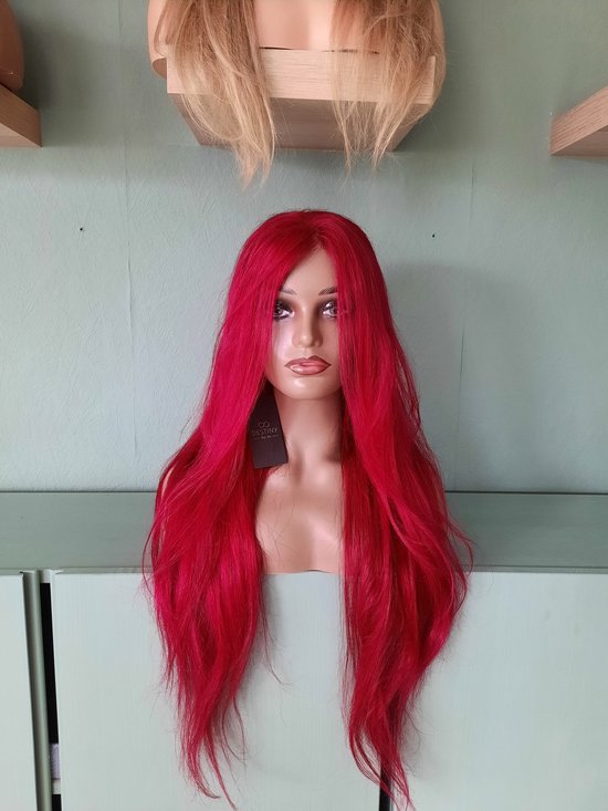 Destiny Straight "Cherry Red" - Front Lace Pruik - 60cm | bol